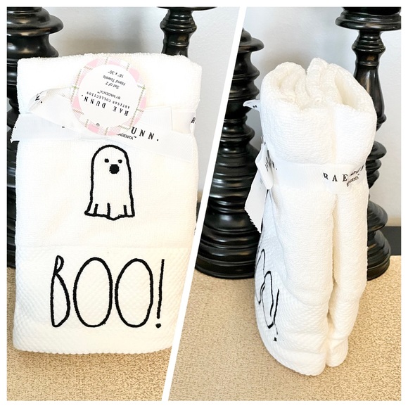 Rae Dunn | Bath | Nwt Rae Dunn Set Of 2 Ghost Boo Hand Towels | Poshmark